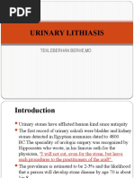 Pathophysiology of Urolithiasis | PDF