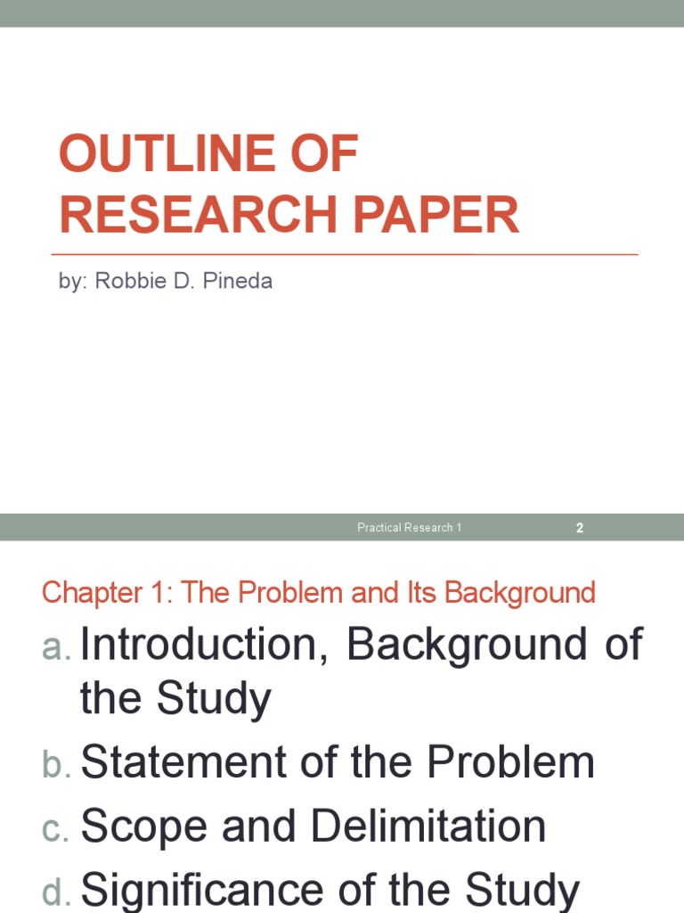 Research Paper Outline Guide | PDF | Career & Growth | Art