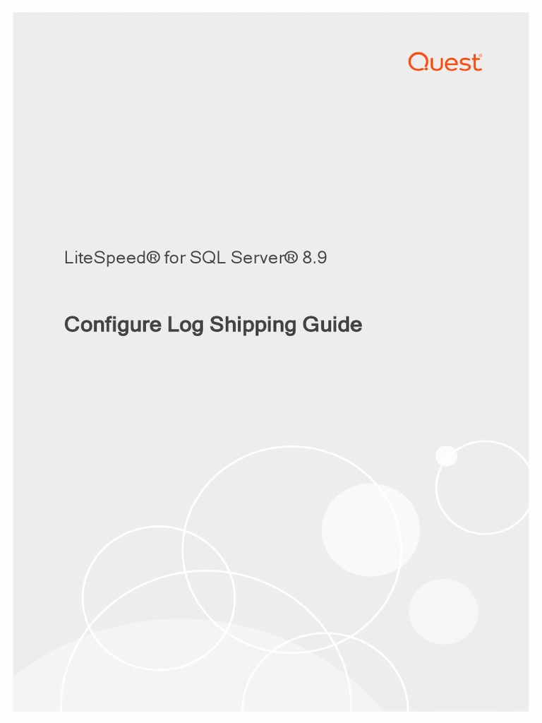 LiteSpeed For SQL Server - Configure Log Shipping Guide PDF | PDF ...