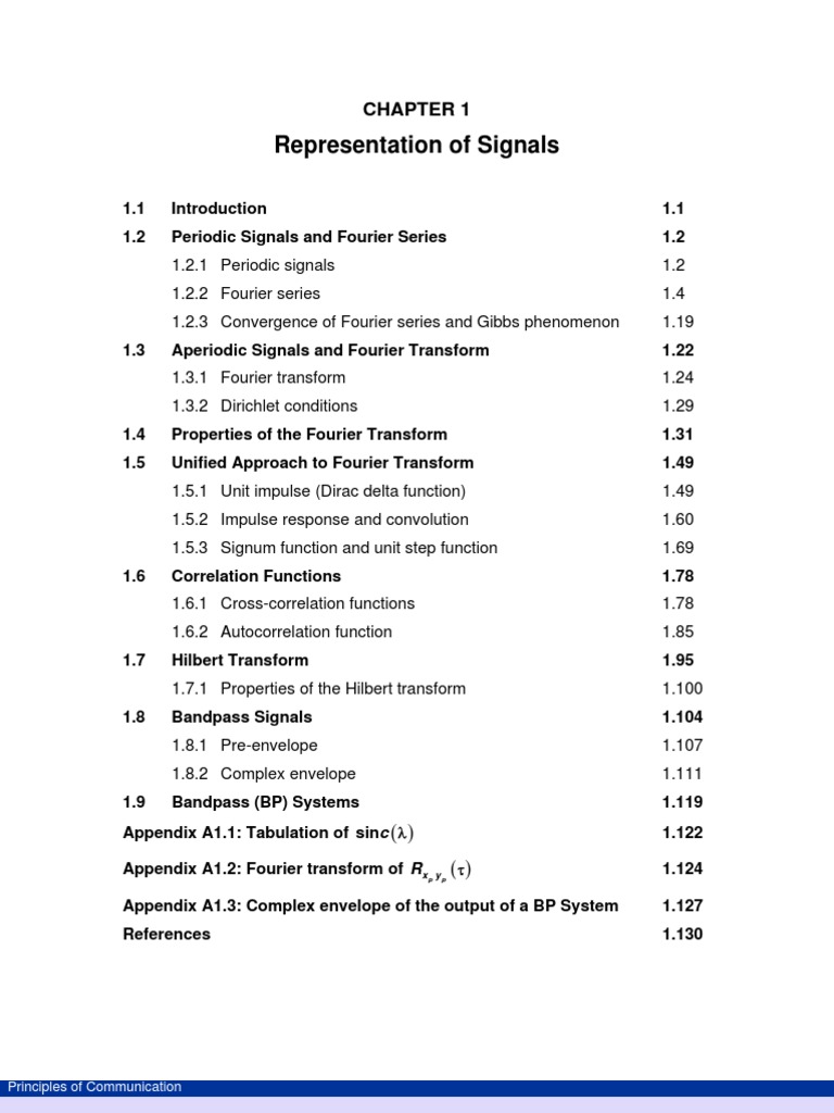 Fourier Analysis of Signal Types | PDF | Spectral Density ...