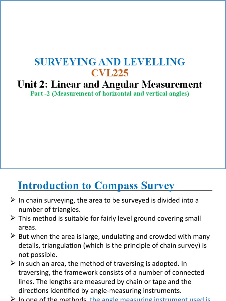 Unit 2 Part 2 | PDF | Surveying | Compass