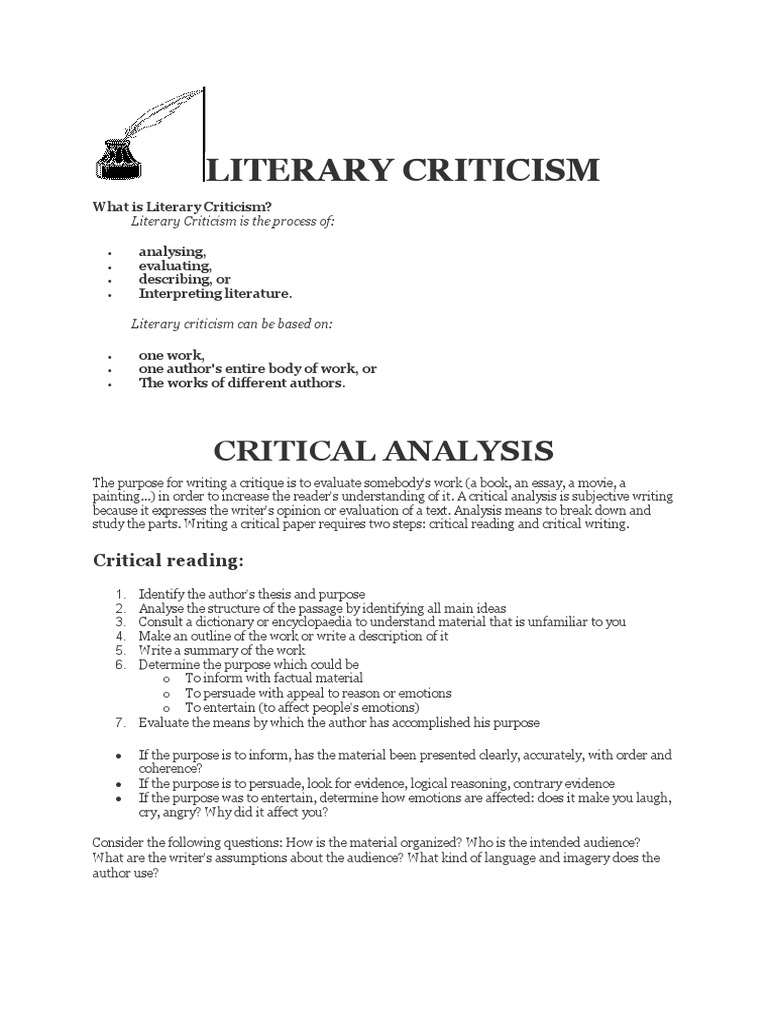 LITERARY CRITICISM My Notes | PDF | Cognitive Science | Epistemology