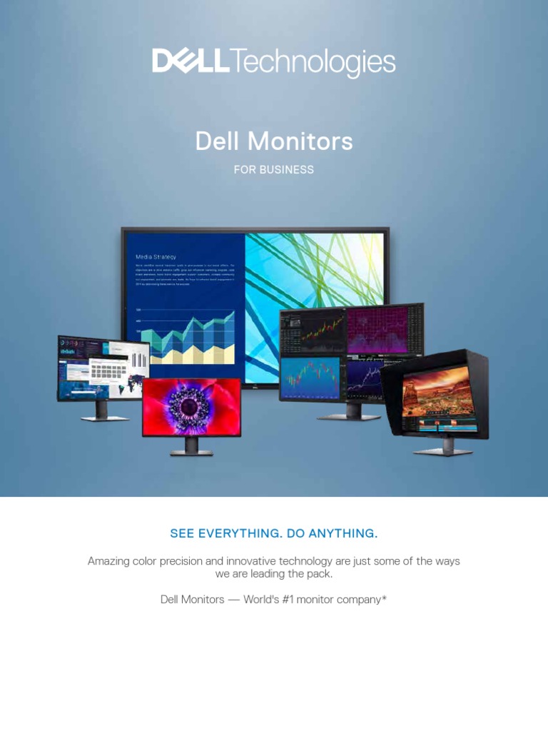 Dell Monitors Family Brochure - Commercial | PDF | Computer Monitor | Hdmi
