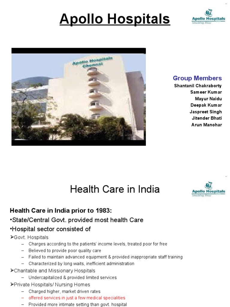 Apollo Hospitals - Case Study v1.0 - 2 | PDF | Hospital | Health Care