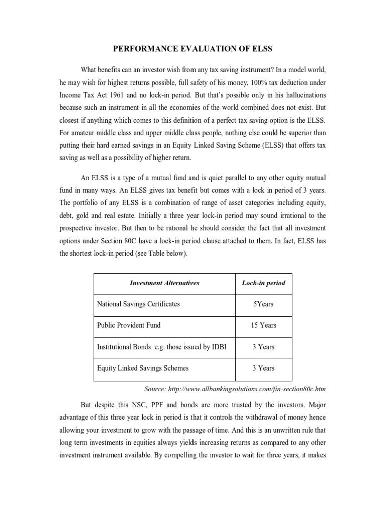 Elss 1 PDF | PDF | Beta (Finance) | Sharpe Ratio