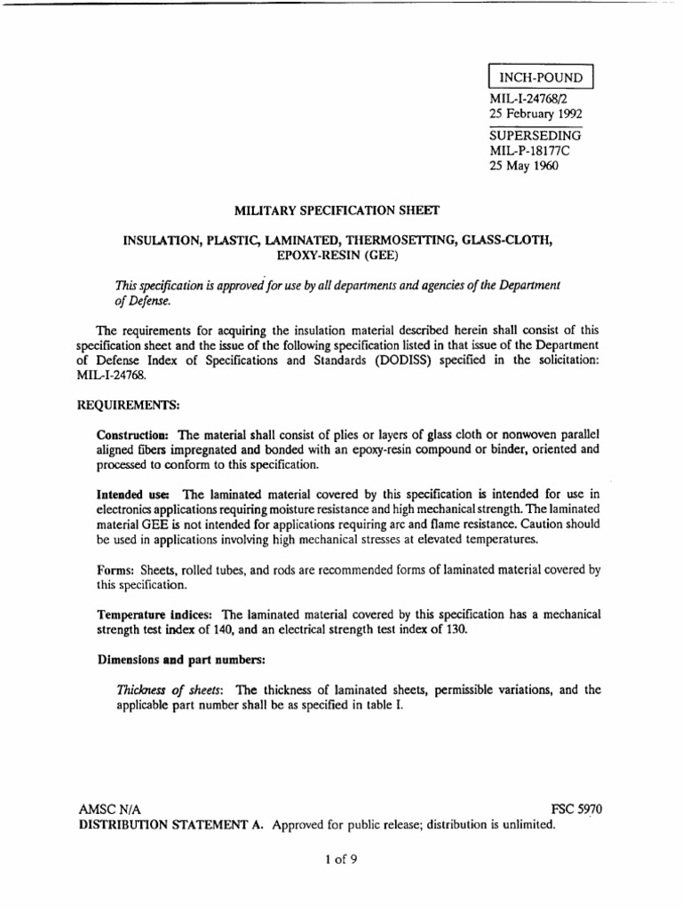 MIL-I-24768 Specification Overview | PDF | Engineering Tolerance ...
