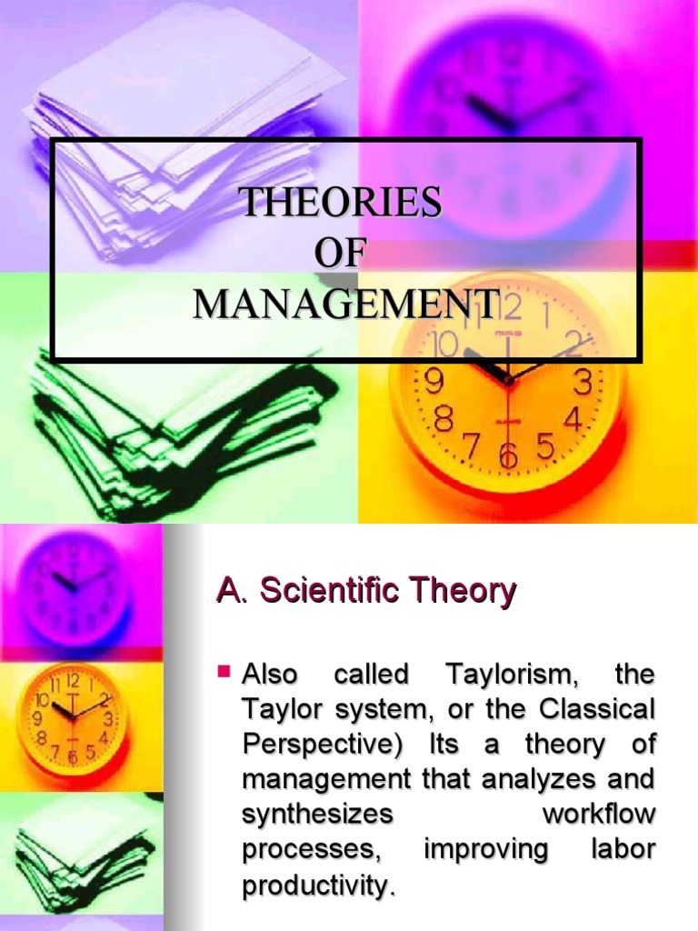 Theories of Management - PPT | PDF | Leadership | Economies