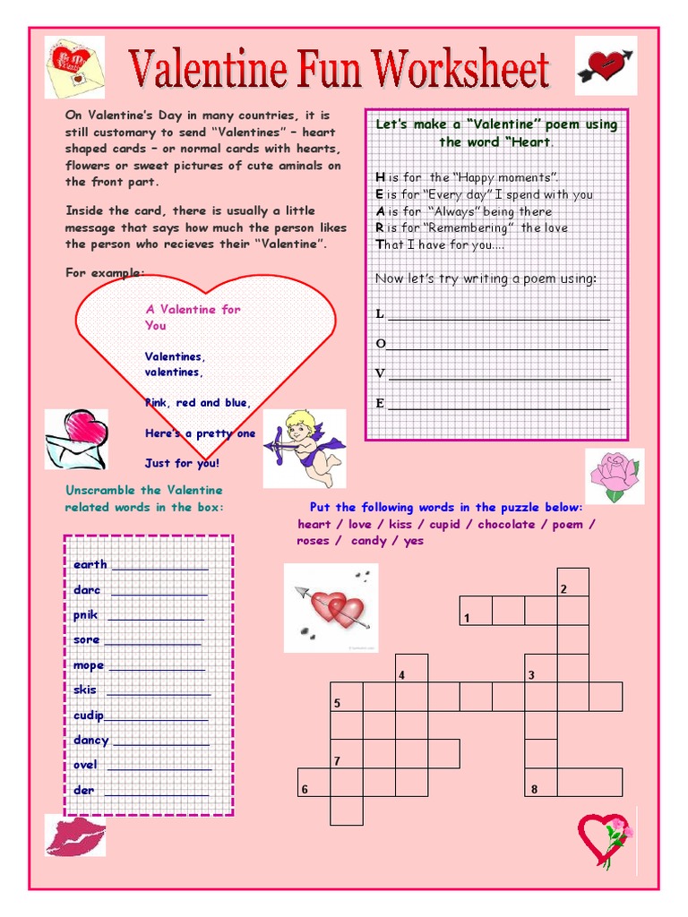 Valentine's Day Card Activities | PDF