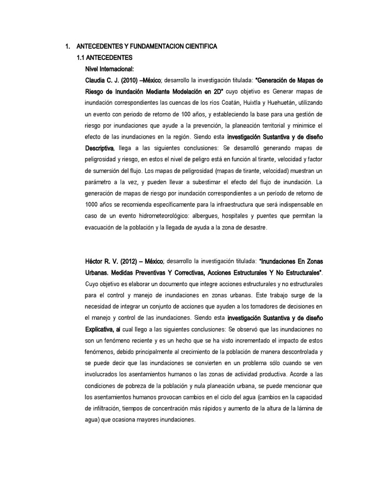 Antecedentes y Fundamentacion Cientifica | PDF | Hidrología | Lluvia Antecedentes y Fundamentacion Cientifica | PDF | Hidrología | Lluvia