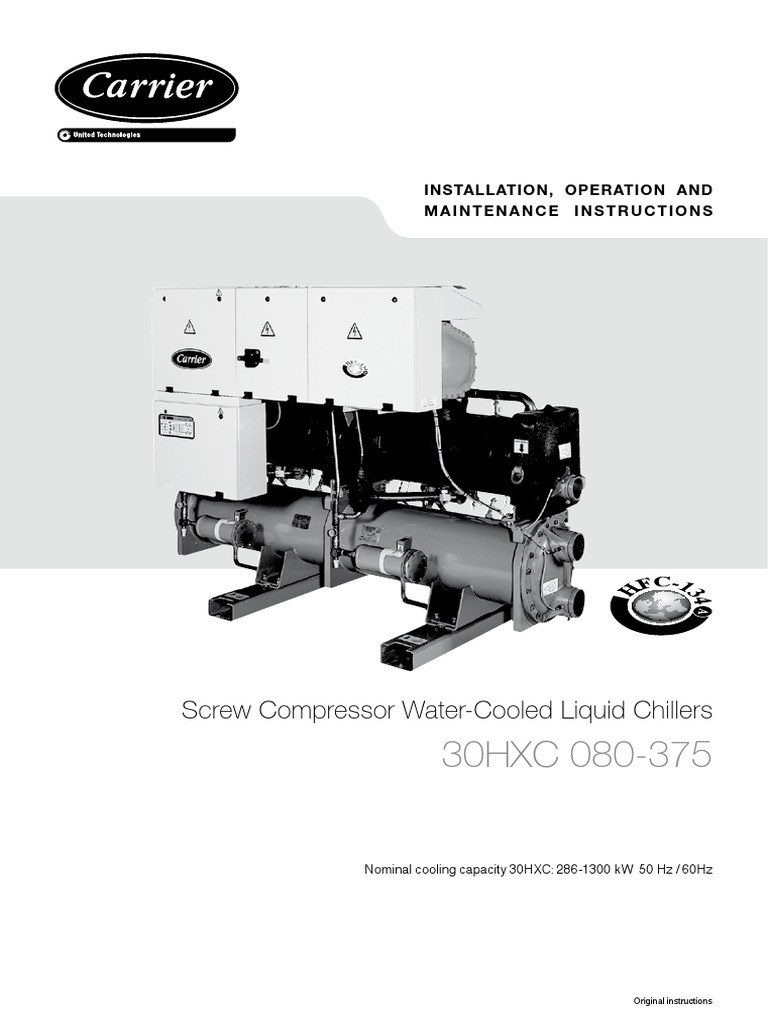 Installation Operation Manual 30HXC - 080 - 375 PDF | PDF | Leak | Valve
