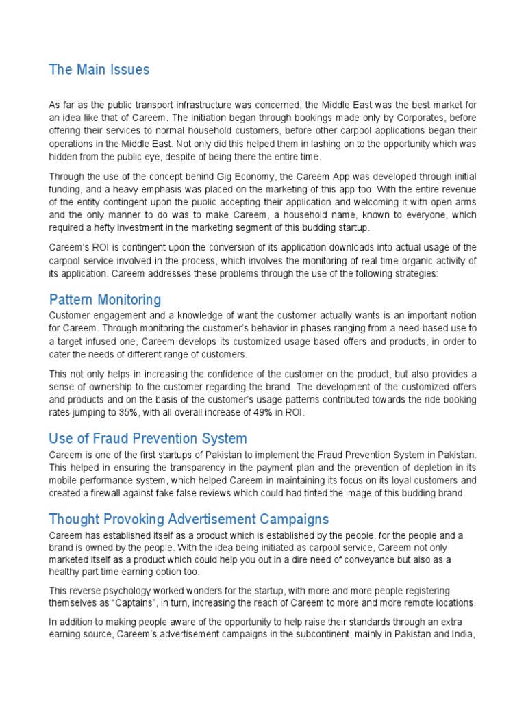 Careem International Overall Marketing Strategy | PDF | Pricing | Brand