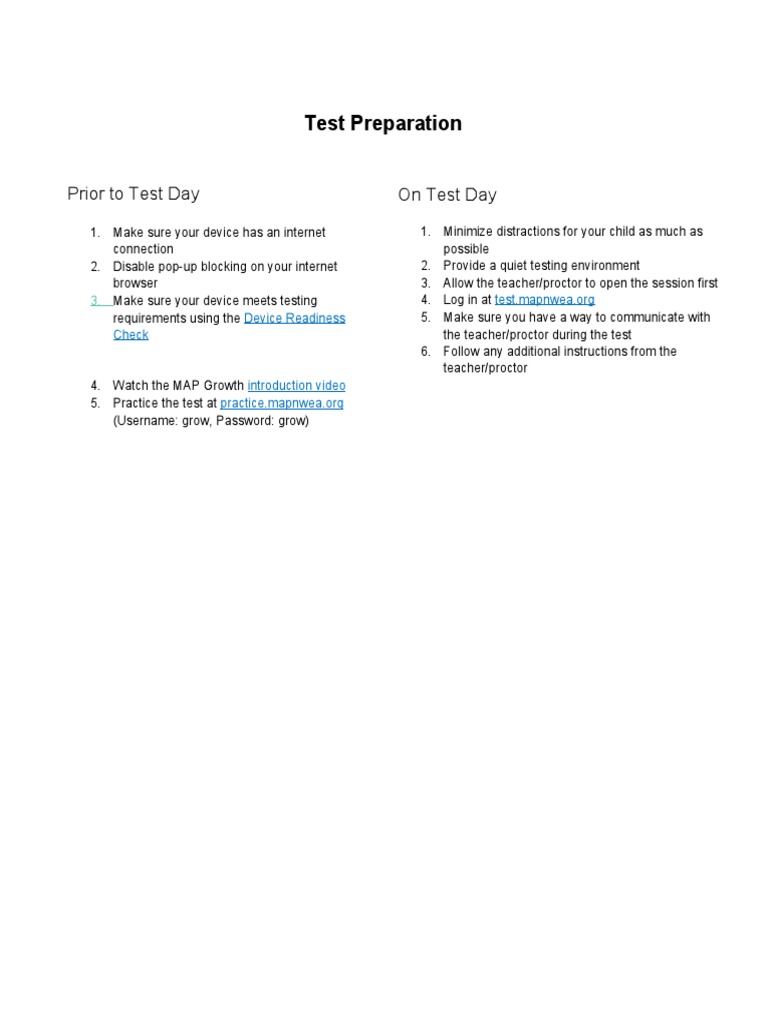 Nwea Family Letter | PDF