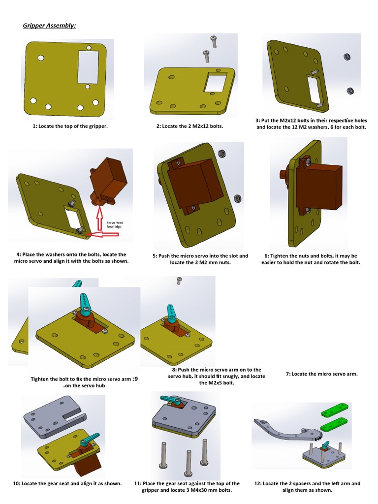 Gripper Assembly | PDF | Nut (Hardware) | Gear