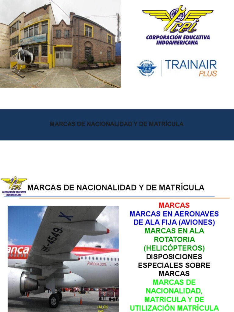 Modulo 2 Clase 6 Marcas de Aeronaves | PDF | Aeronave | Avión