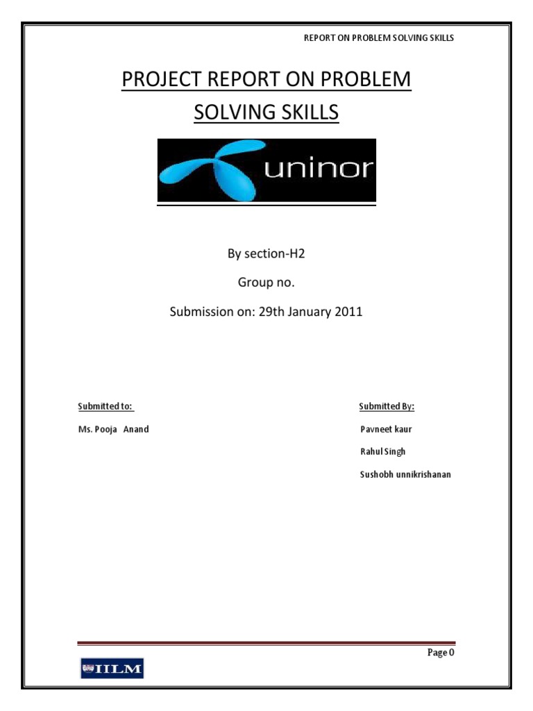 Problem Solving Report | PDF | Decision Making | Consensus Decision Making