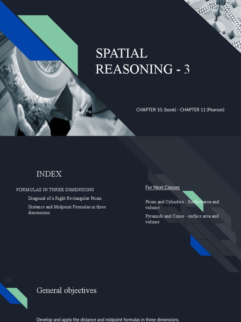 Spatial Reasoning - 3: CHAPTER 10. (Book) - CHAPTER 11 (Pearson ...