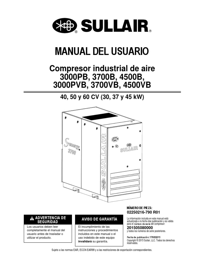 Manual Sullair 3700 PDF | PDF | Administración de Seguridad y Salud ...