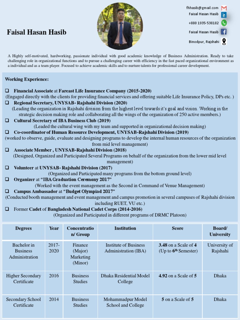 Faisal Hasan Hasib (Blue) | PDF | Business