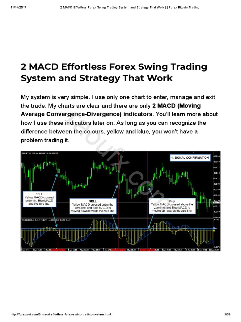 2 MACD Forex Swing Trading Strategy | PDF | Valuation (Finance ...