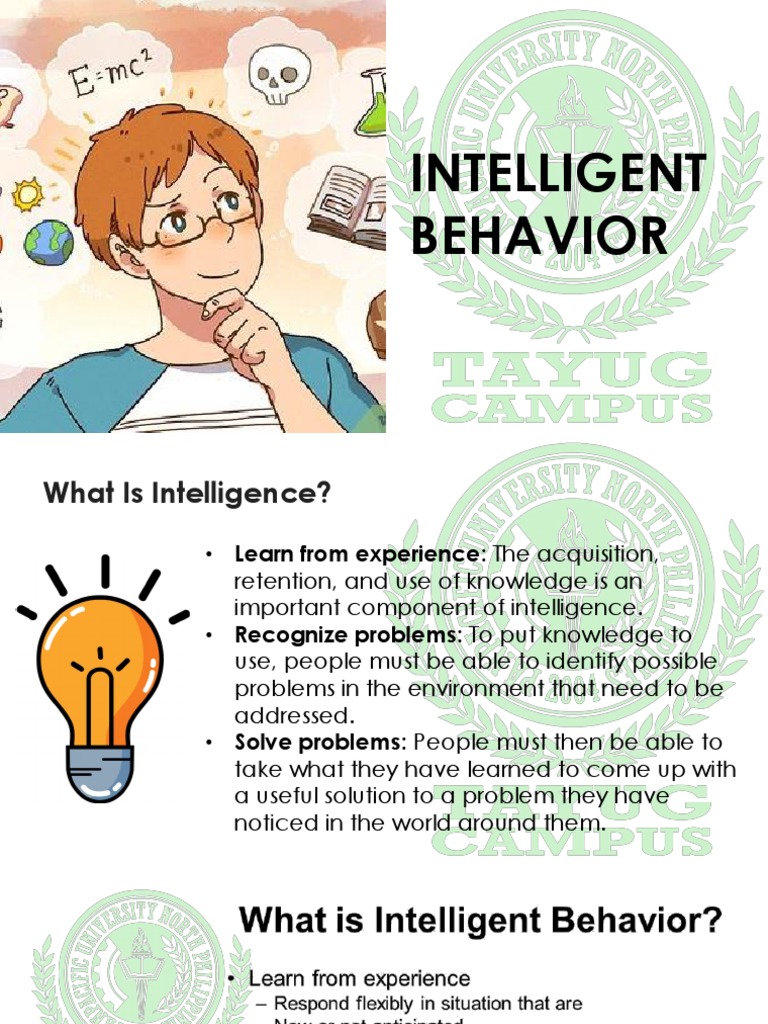 Intelligent Behavior PDF | PDF | Insight | Metacognition