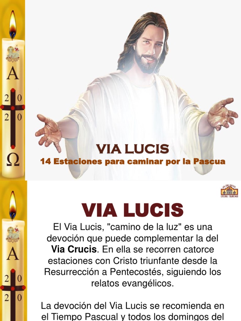 14 Estaciones del Via Lucis | PDF | orador del Señor | La resurrección ...