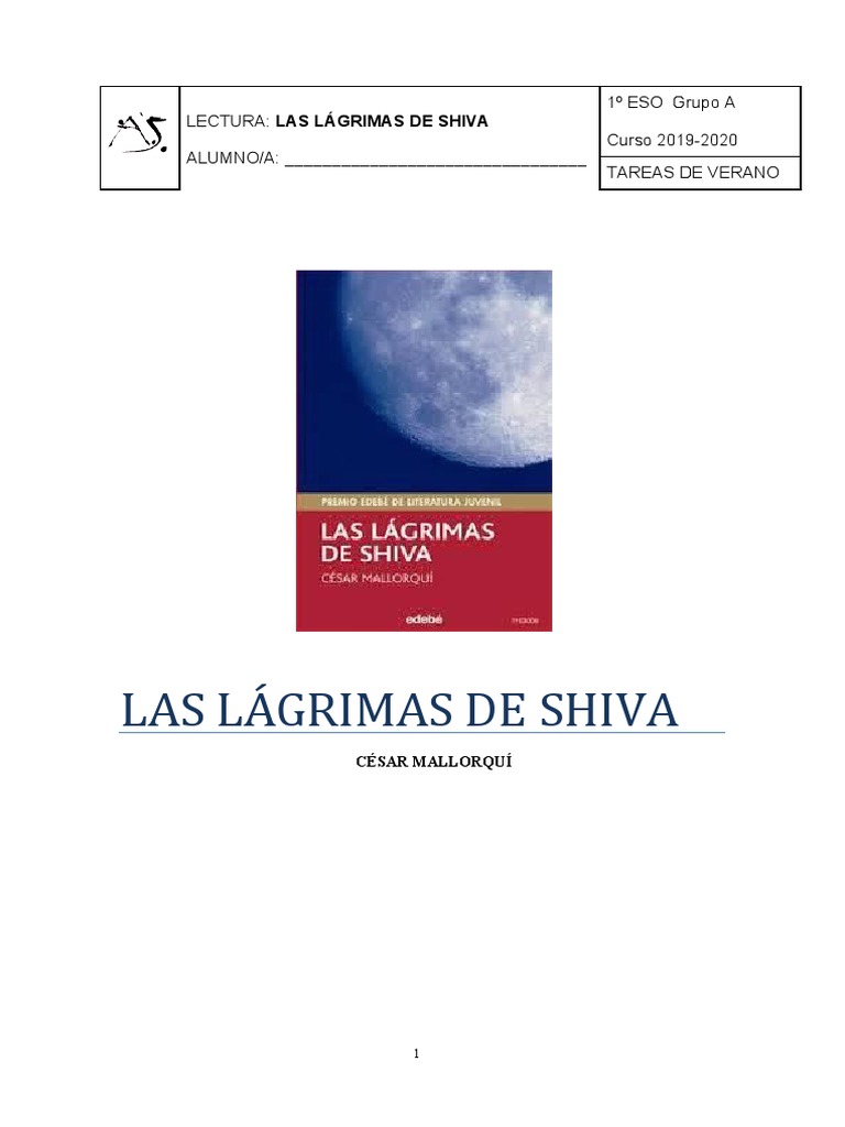 Actividades Las Lágrimas de Shiva | PDF
