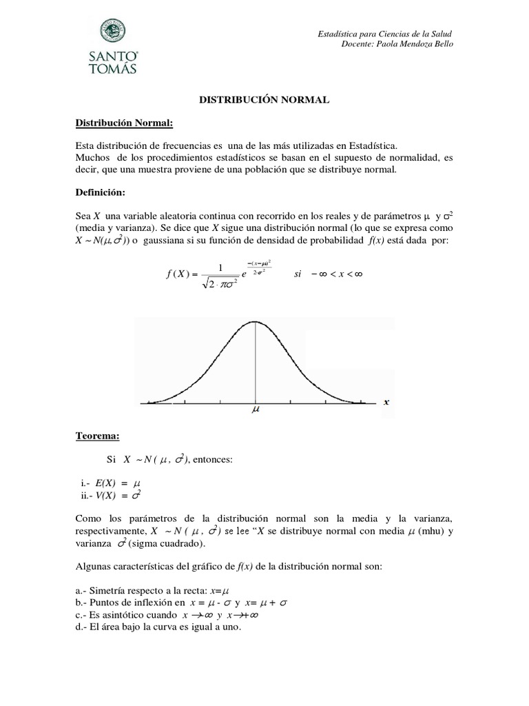 Distribución Normal y Normal Estándar | Descargar gratis PDF ...