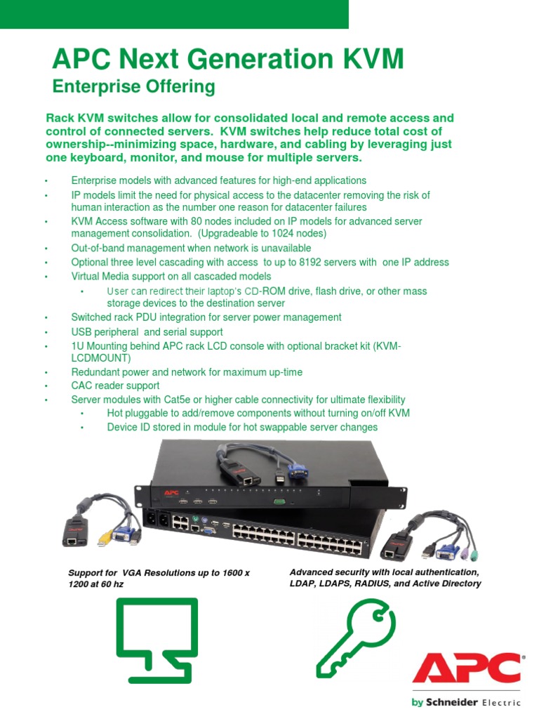 APC Next Generation KVM: Enterprise Offering | PDF | Digital Technology ...