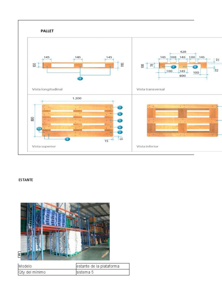 Calculo de Pallets 2 | PDF | Postres | Alimentos