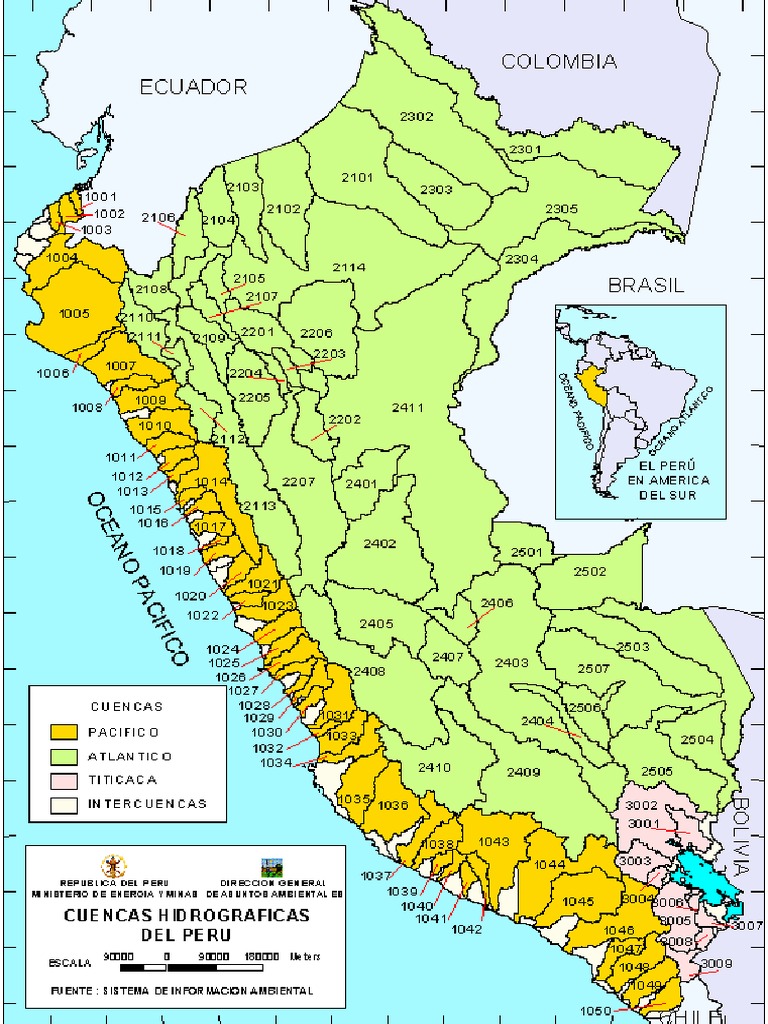 Cuencas Hidrográficas Del Perú | PDF