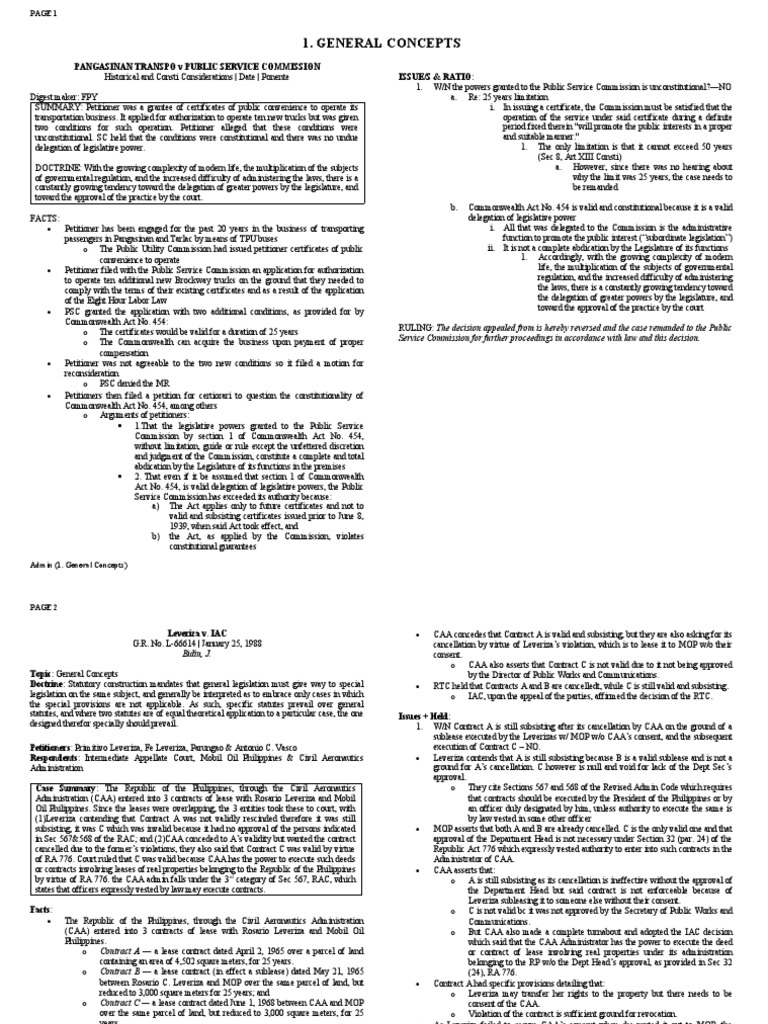 (Compilation) (1) General Concepts | PDF | Government Information ...