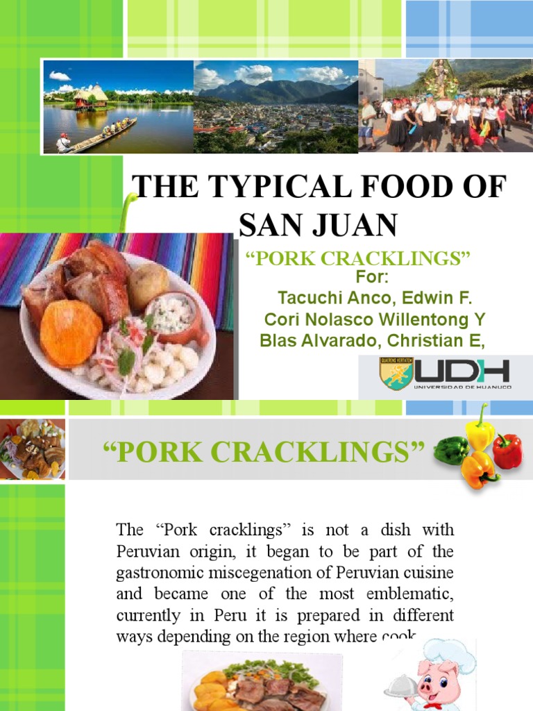 The Typical Food of San Juan | PDF | Foods | European Cuisine
