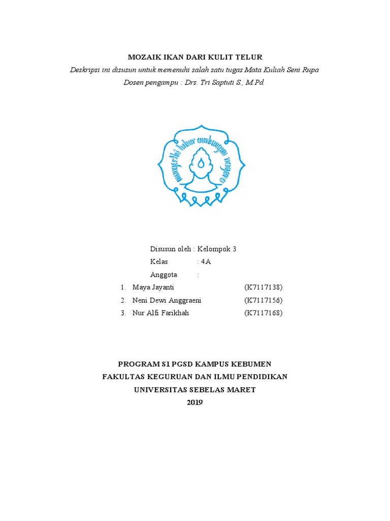 Tugas Mozaik Cangkang Telur | PDF