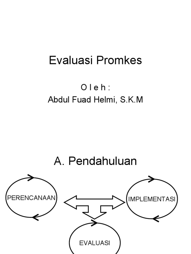 Evaluasi Promkes | PDF