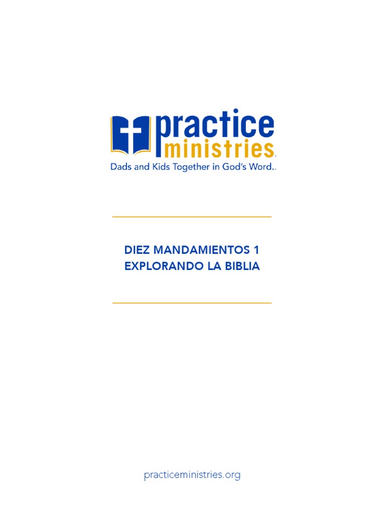Diez Mandamientos para Niños | PDF | David | Moisés