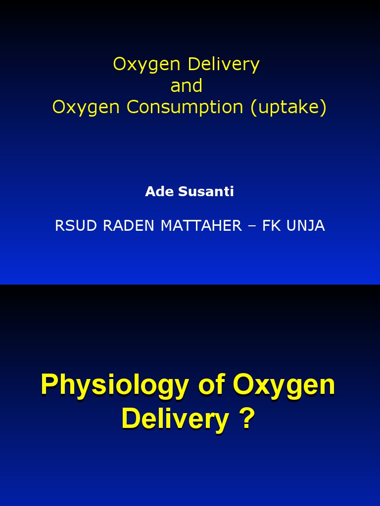 Part I Physiology of Oxygen Delivery and Consumption | PDF