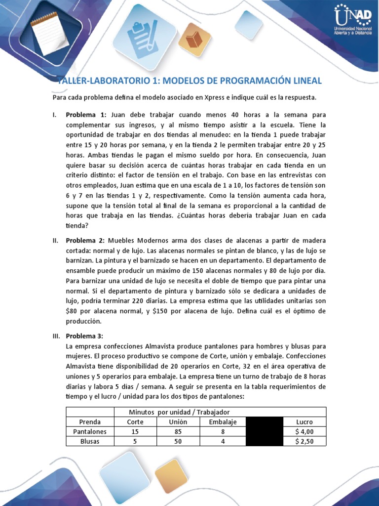 T1. Taller - Laboratorio Modelos de Programacion Lineal | PDF | Acero | Economias