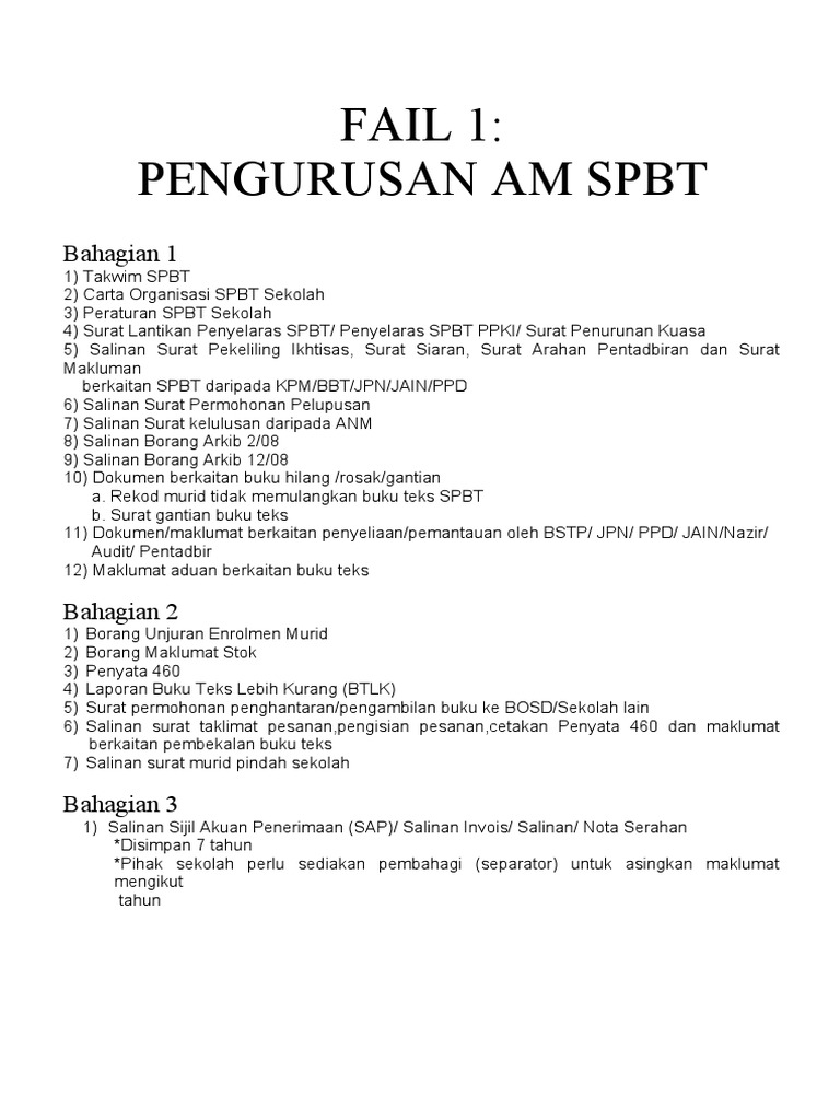 Cover FAIL SPBT | PDF