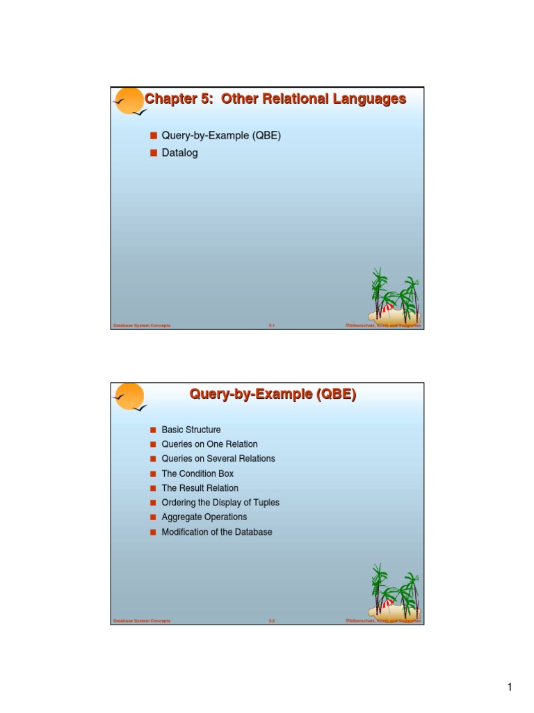 Chapter 5: Other Relational Languages | Download Free PDF | Relational ...