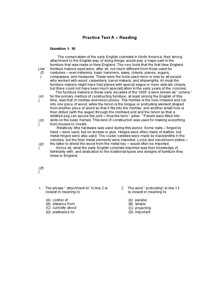 Practice Test A - Reading: Question 1-10 | PDF | Snow | Ice