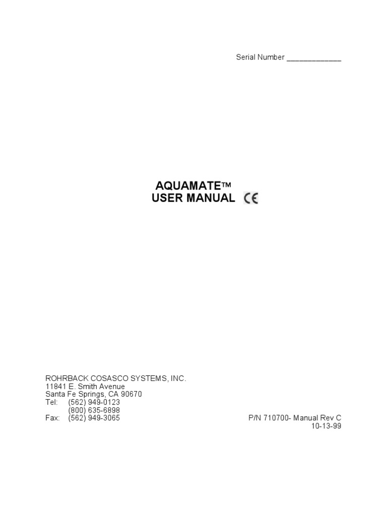 AquaMate CORRATER User Manual | PDF | Corrosion | Capacitor