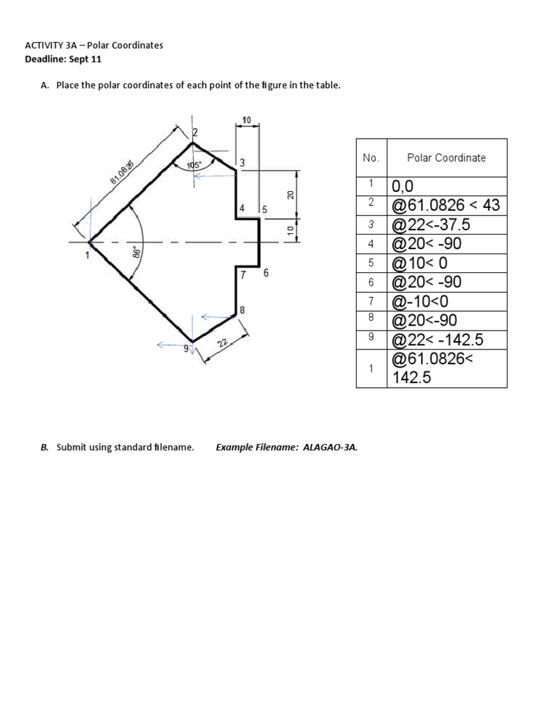 Activity 3A Polar Coordinates | PDF