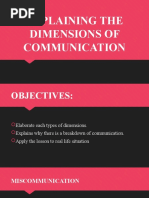 Dimensions of Communication | PDF | Nonverbal Communication | Communication