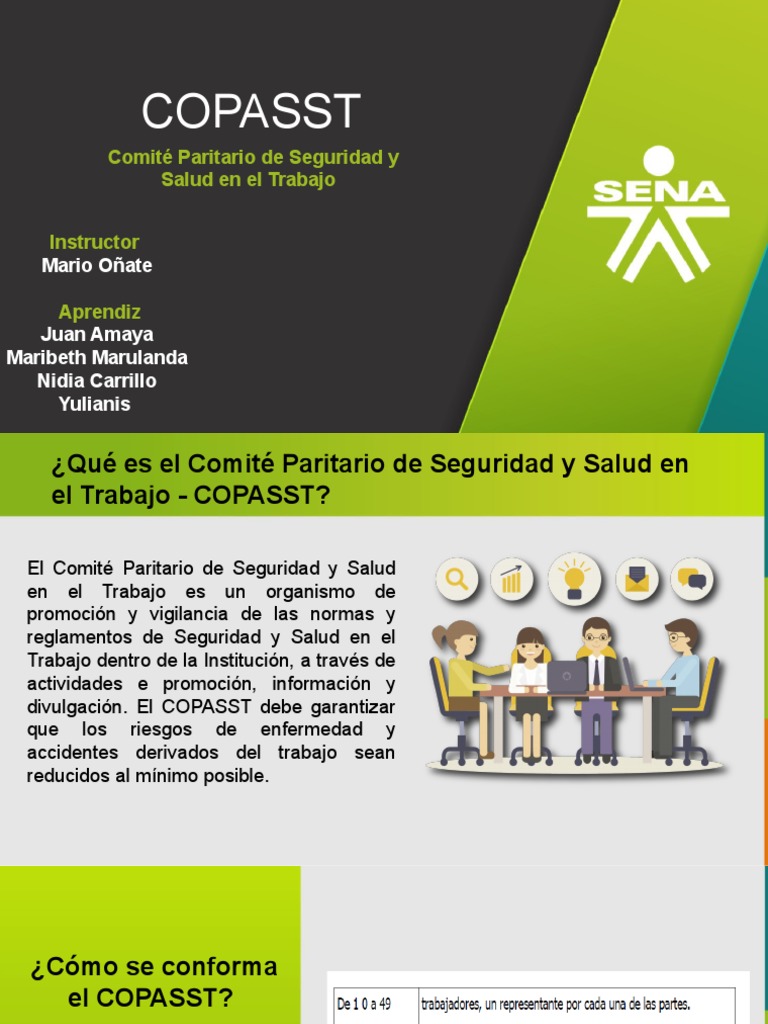 Diapositiva Copasst | PDF | Gobierno | Médico de atención primaria