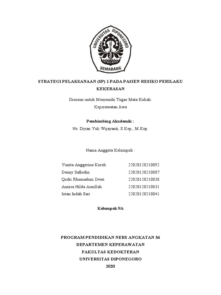 Skenario SP 1 Pada Pasien RPK - Kelompok 9a Revisi | PDF