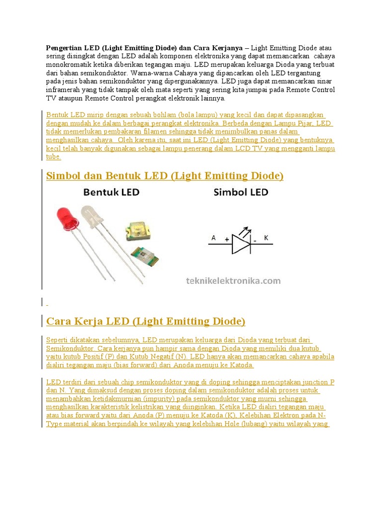 Pengertian LED | PDF | Sains & Matematika