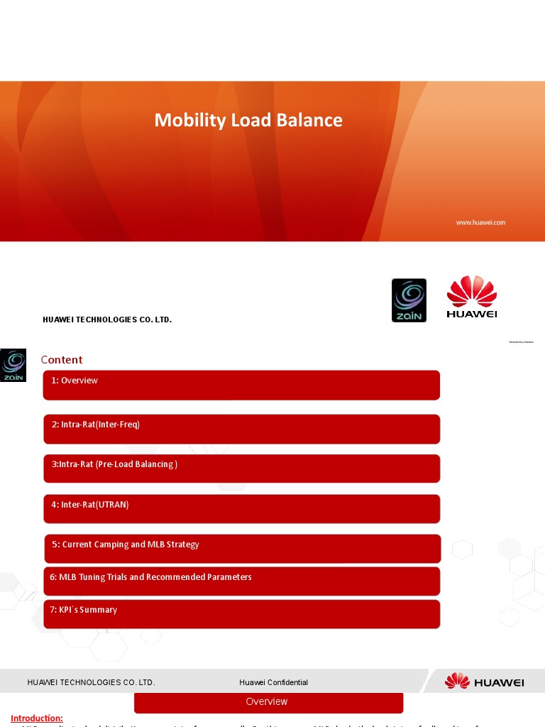 Mobility Load Balance: Huawei Technologies Co. LTD | PDF | Frequency ...