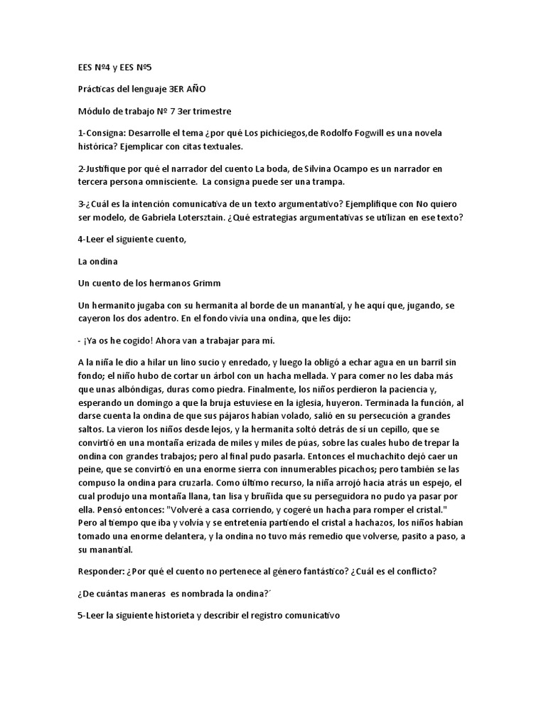 Actividades de escritura y lectura 3er año | PDF | Poesía | Libros para ...