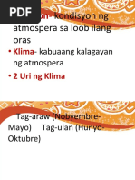 Aralin 1.3 (Klima at Panahon NG Pilipinas | PDF