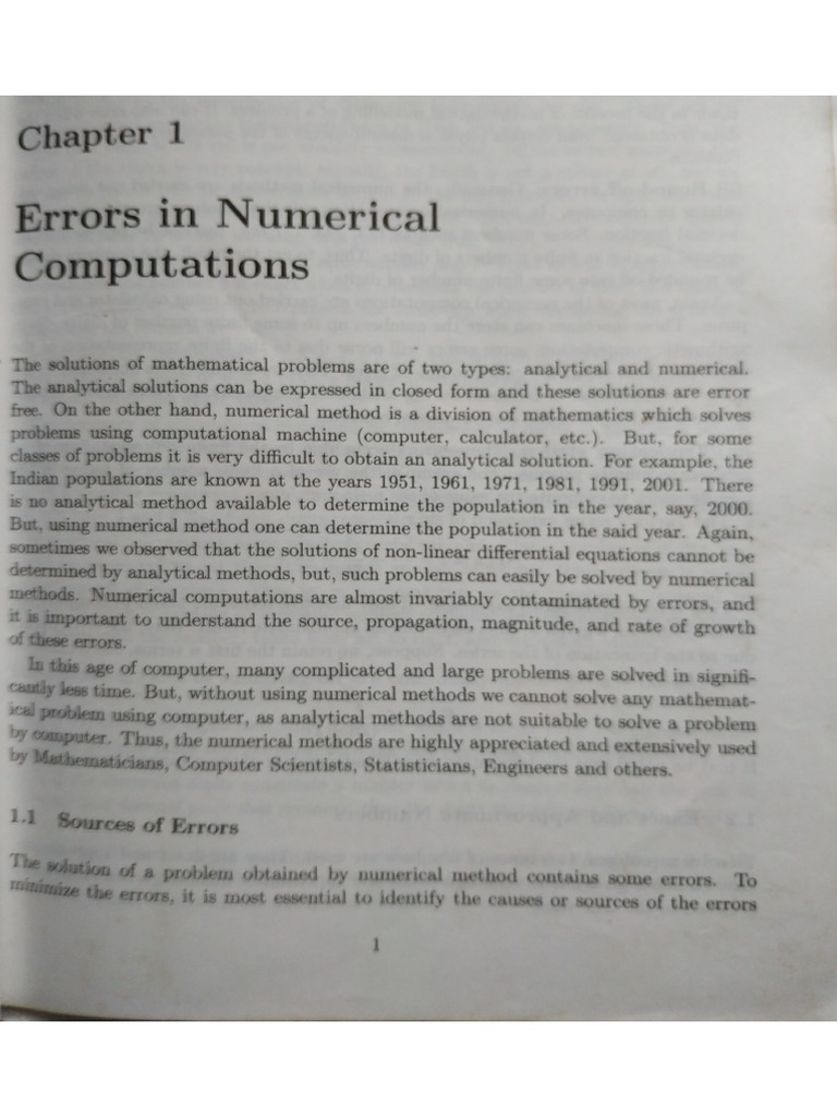 Numerical Analysis Chapter 1 Exercises | PDF | Numerical Analysis | Numbers